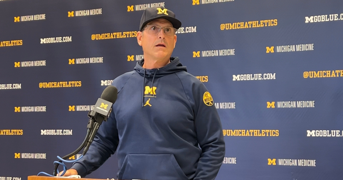 Michigan press conference: Jim Harbaugh, Jesse Minter ECU week
