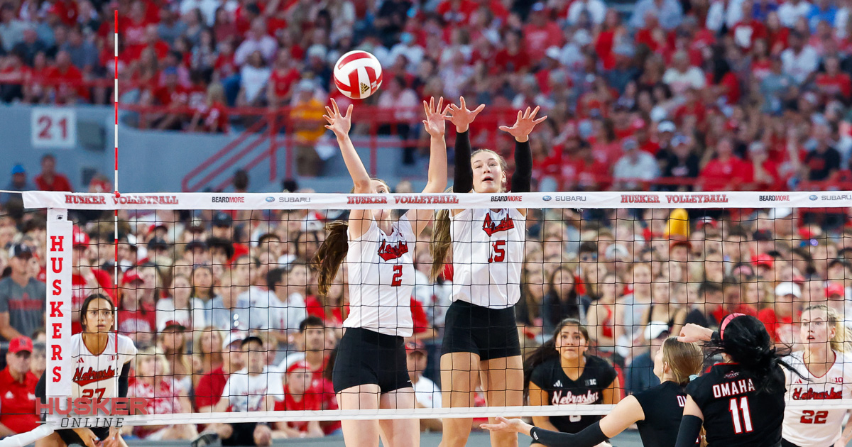 Photo Gallery: Volleyball Day in Nebraska in Memorial Stadium