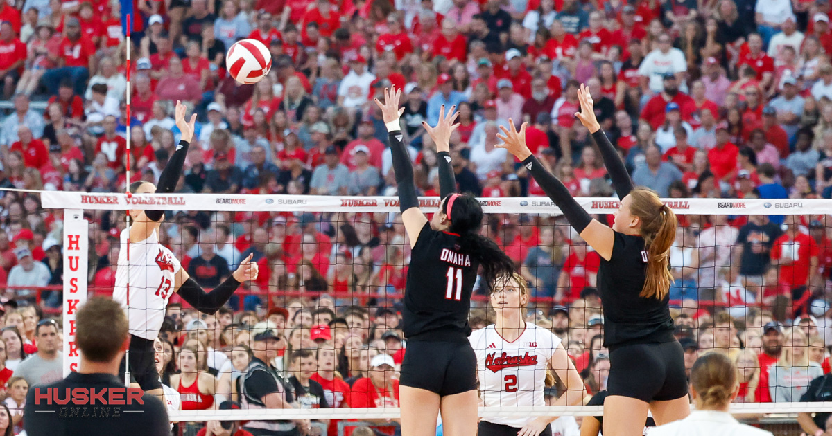 Photo Gallery: Volleyball Day in Nebraska in Memorial Stadium