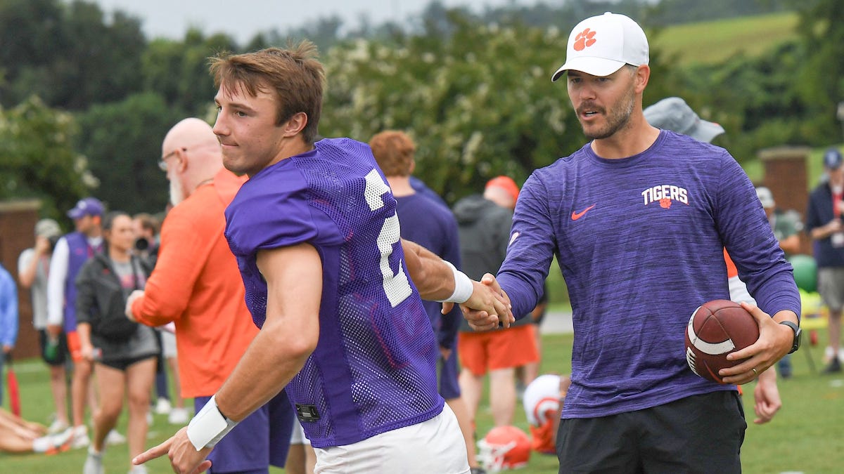 Garrett Riley reveals why he prefers to coach from the field