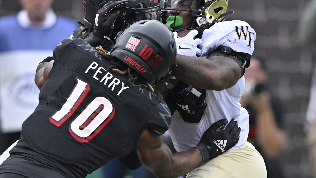 Louisville DB Benjamin Perry ejected for targeting in 1st half vs ...