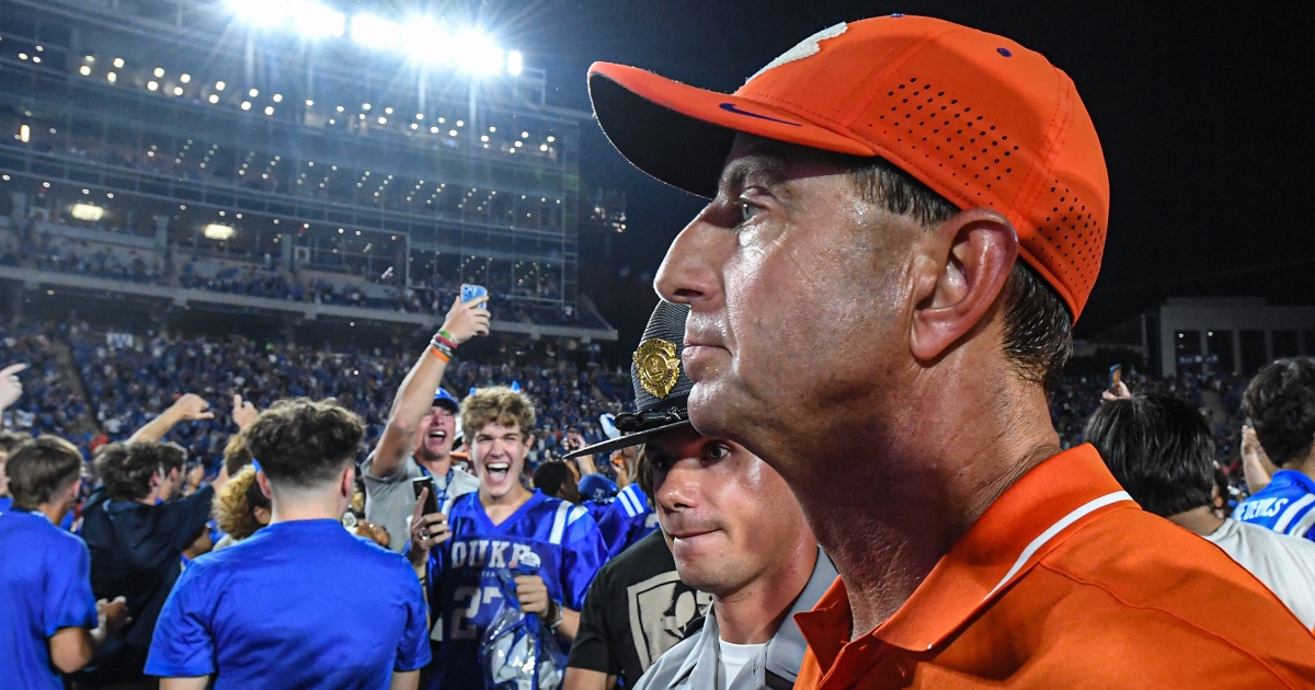 Dabo Swinney dismisses idea dropped passes are an issue for Clemson ...