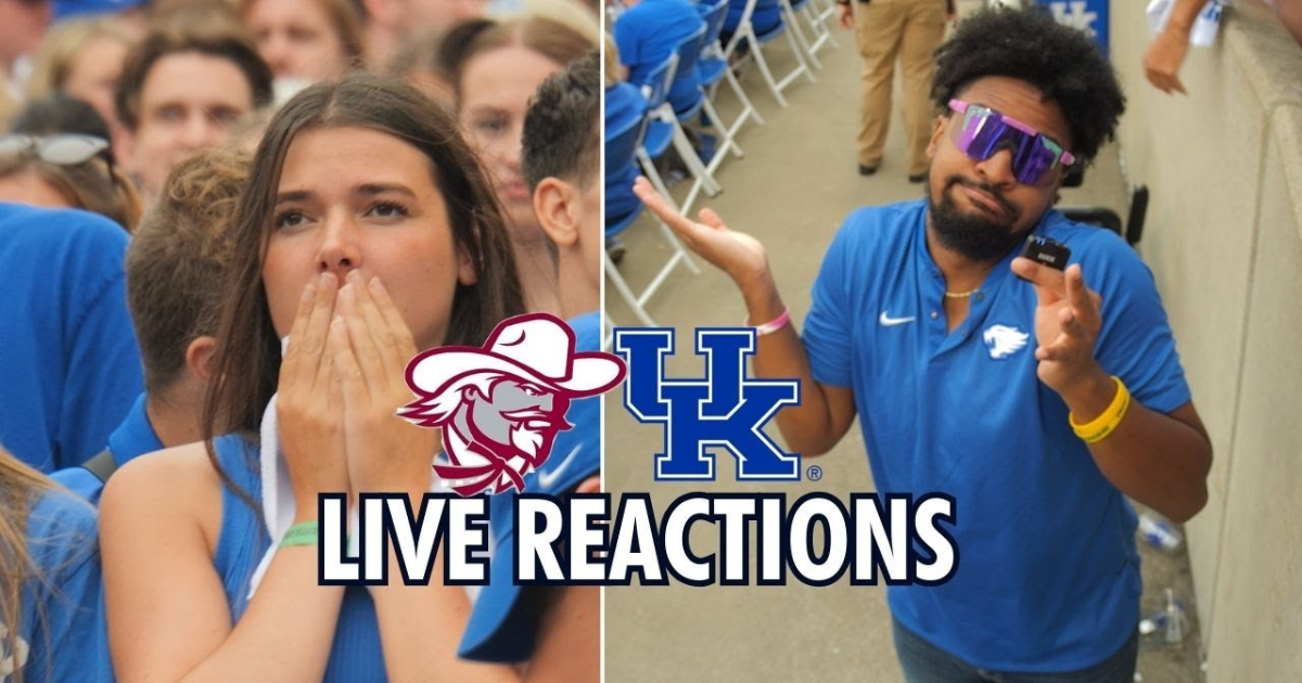 WATCH: Kentucky fans' live reactions to the EKU game