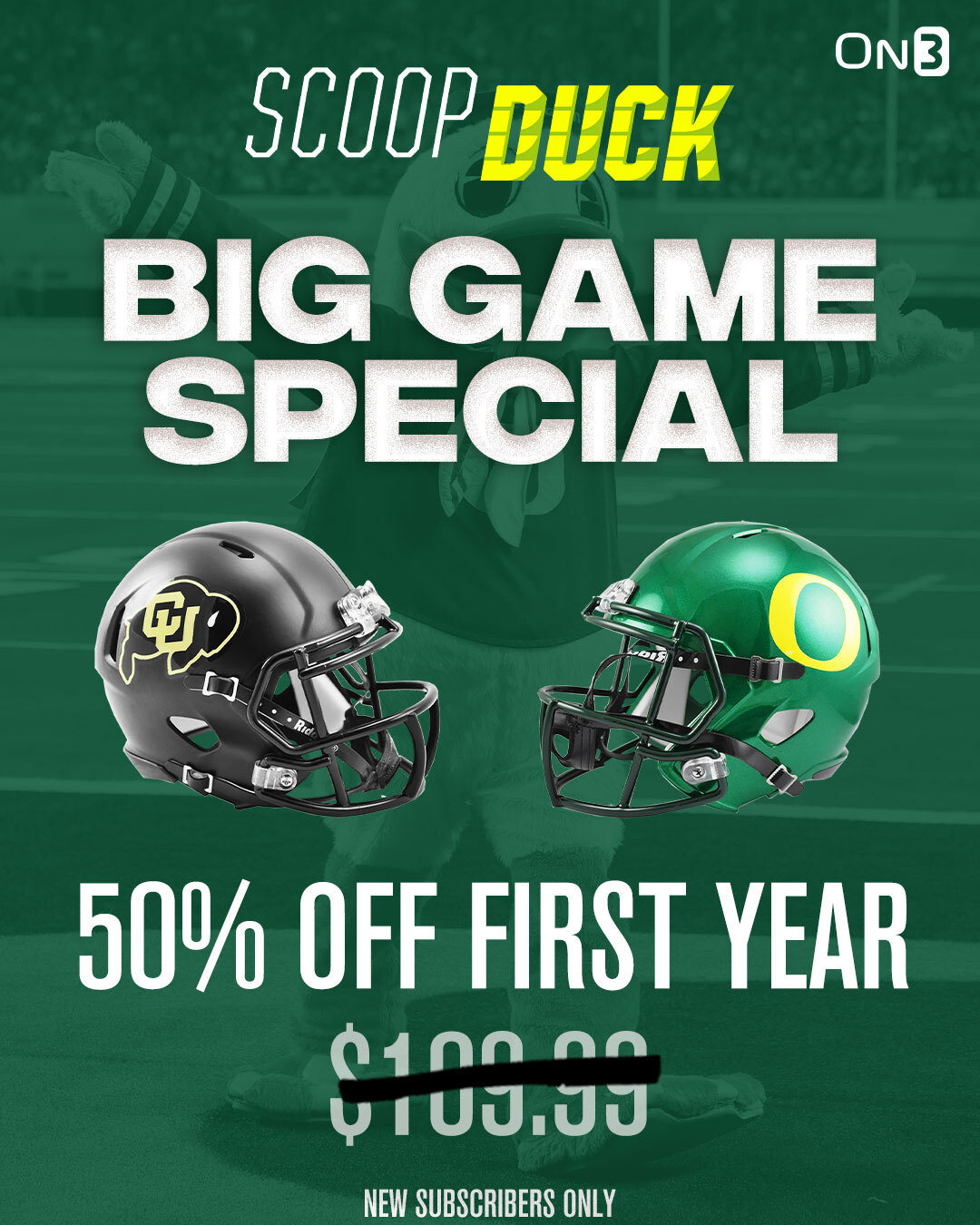 PROMO: BIG GAME 50% OFF SPECIAL - On3