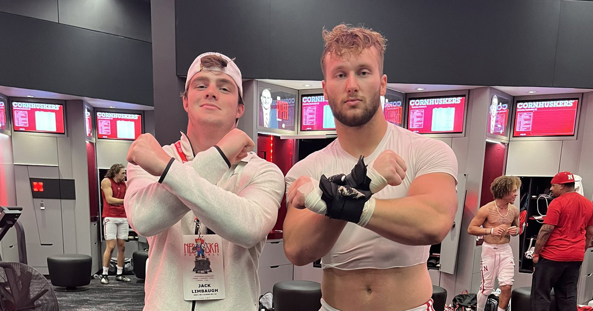 Top 2025 Edge target Jack Limbaugh experiences his first game at Nebraska
