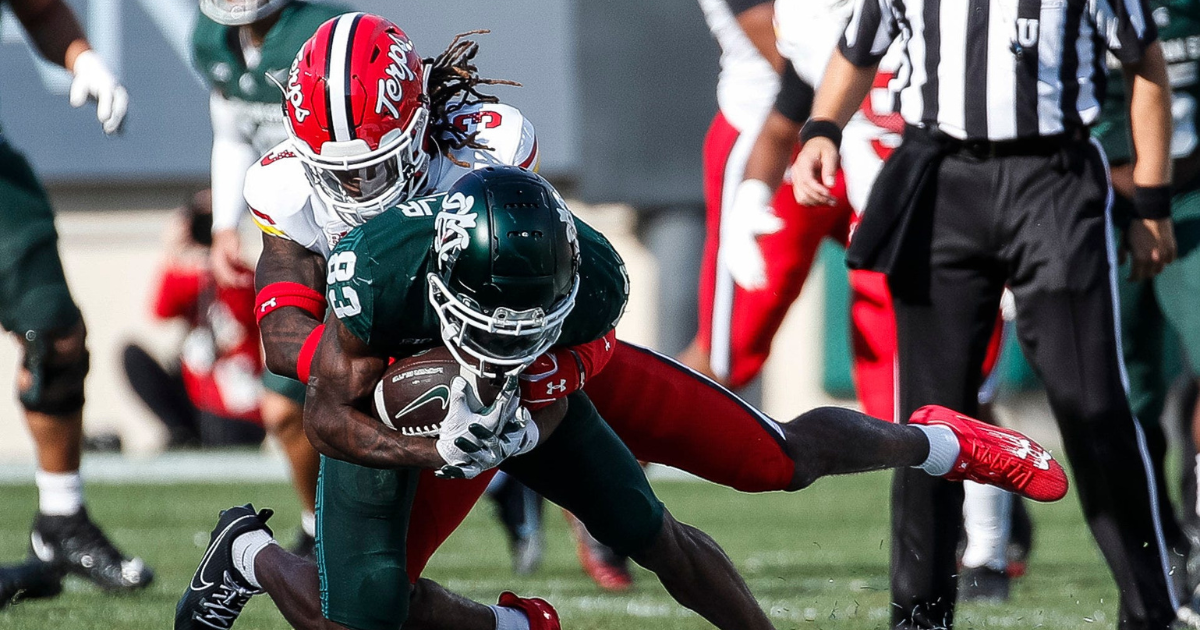 Michigan State WR Montorie Foster 'not satisfied,' ready for Iowa