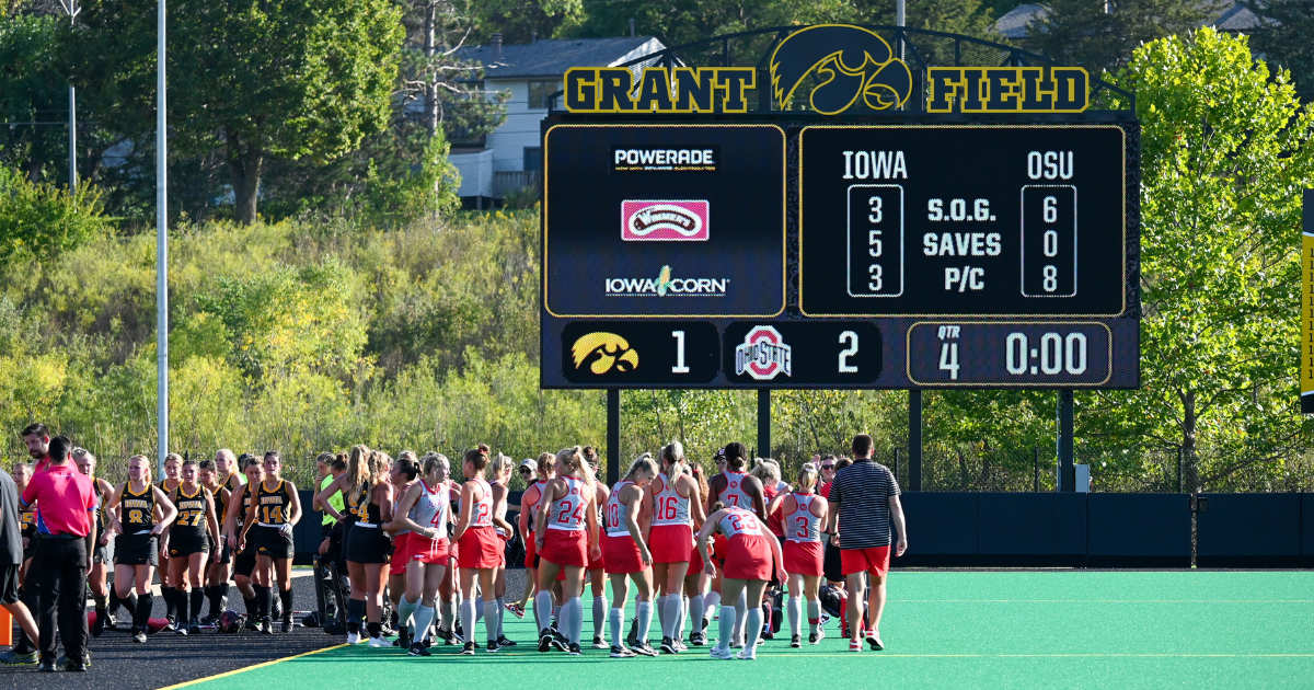#1 Iowa Field Hockey upset by #11 Buckeyes
