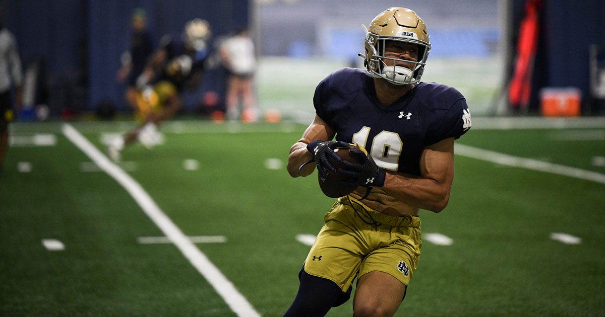 Notre Dame WR Jaden Greathouse not expected to play vs. Duke due to ...