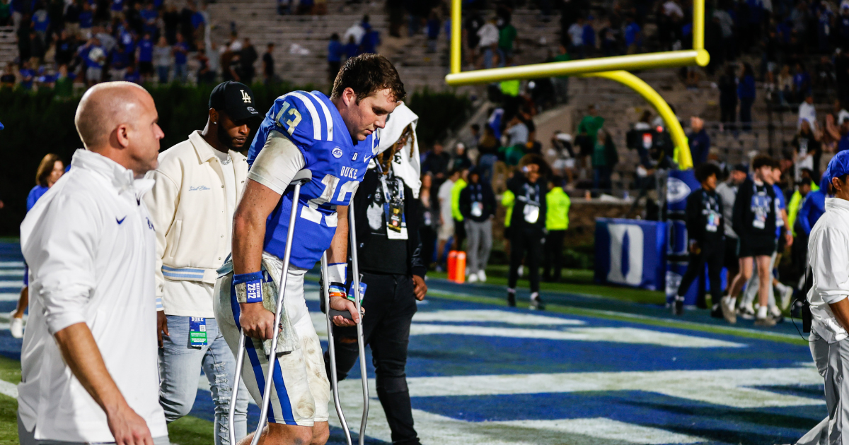 Duke lineman Jacob Monk reveals his message to Riley Leonard after sack ...