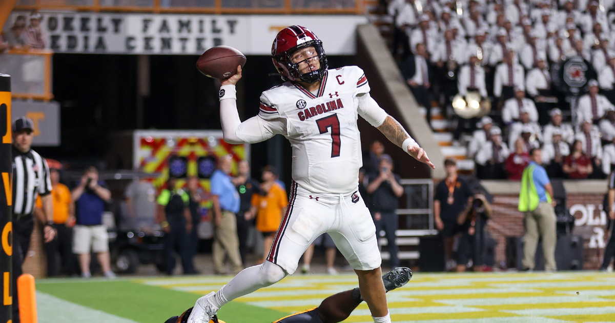 Shane Beamer addresses Spencer Rattler's pick-six to end first half - On3