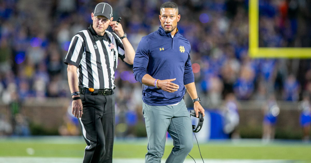 Live updates: Notre Dame coach Marcus Freeman pre-Louisville press ...