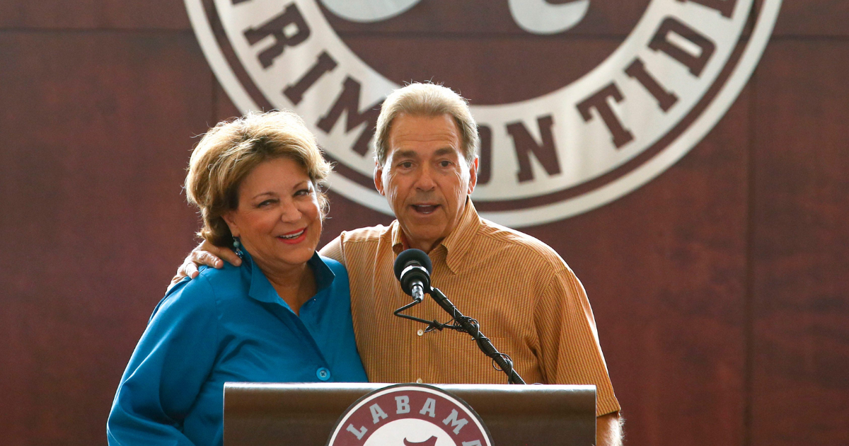 Nick Saban 'coached up' by Mrs. Terry after Mississippi State game - On3