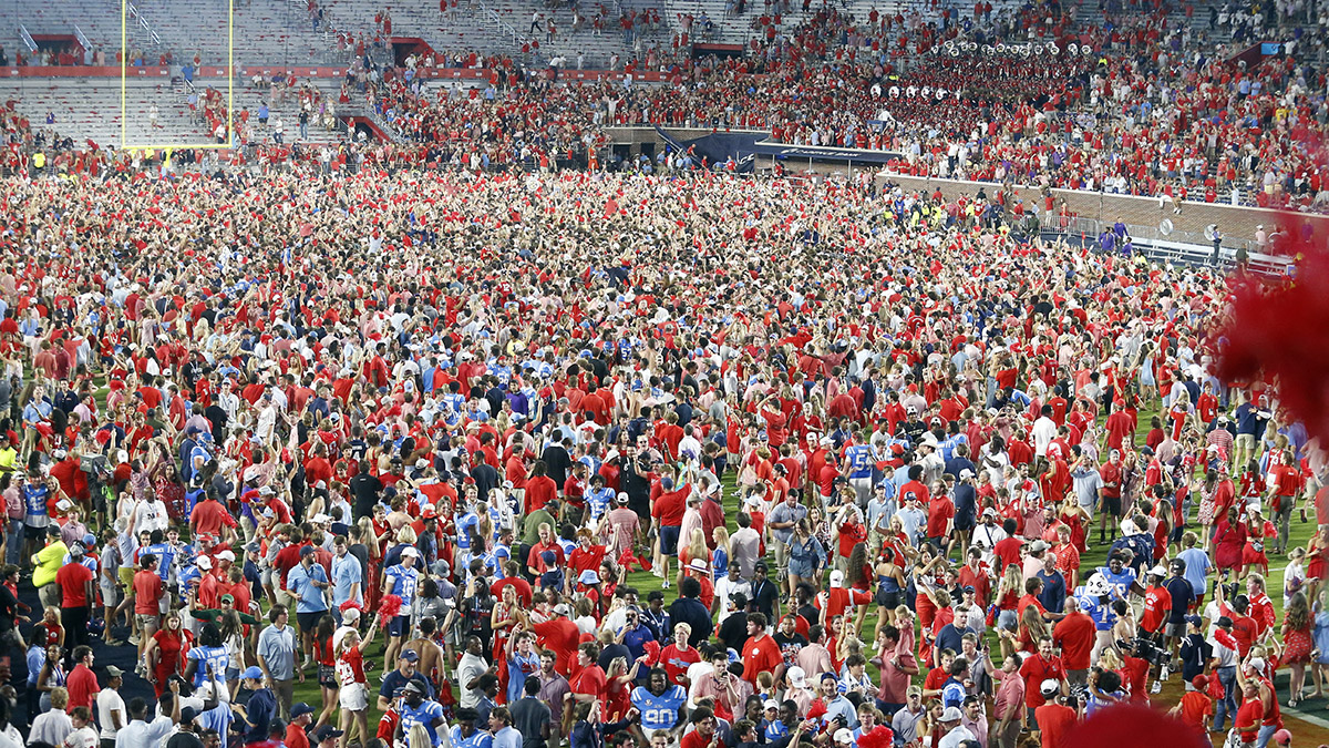 Ole Miss players fed off the record-setting crowd in second half