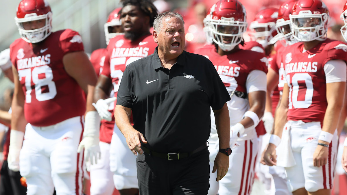 Sam Pittman offers mixed review on Arkansas' 1st quarter vs. Ole Miss