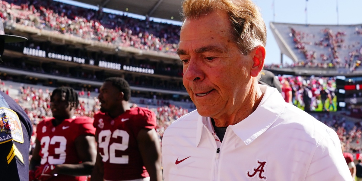 Nick Saban examines Alabama's sluggish second half against Arkansas ...
