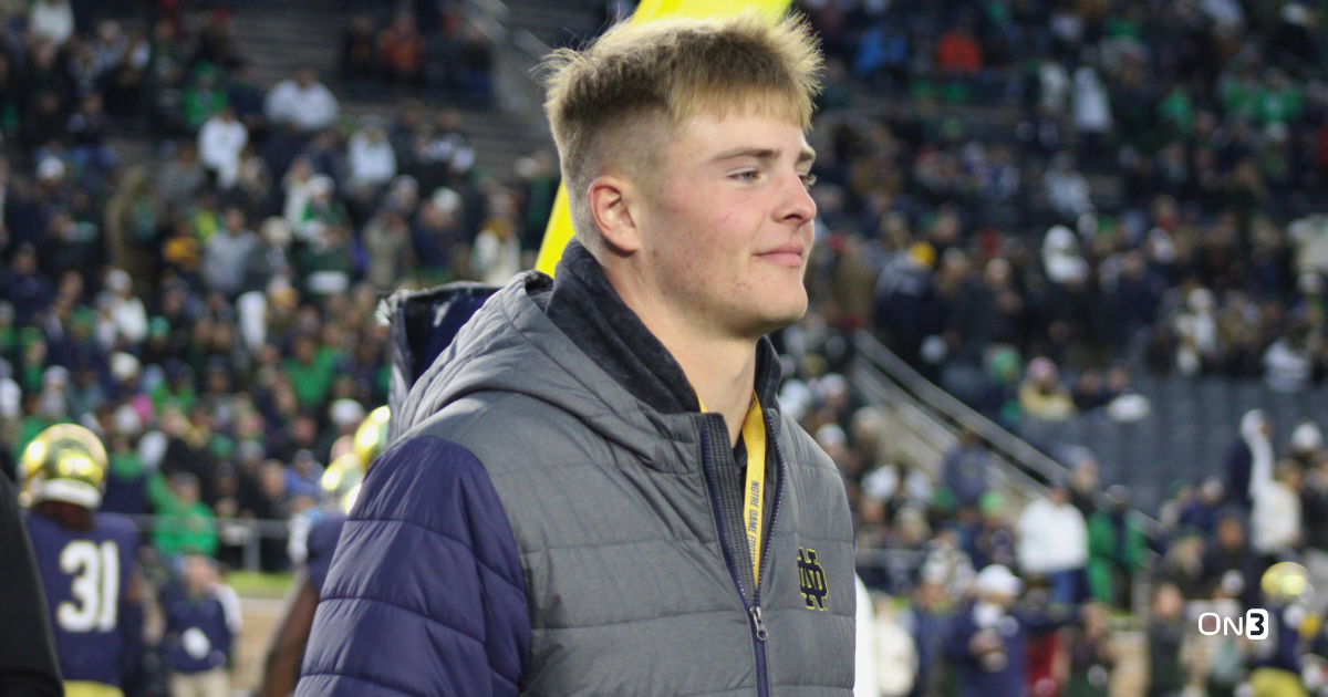 What recruits visited for the USC vs. Notre Dame game?