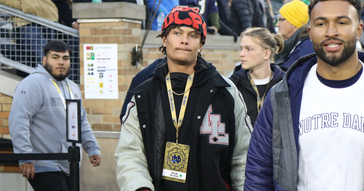 Four-star WR Daylan McCutcheon details recent Notre Dame visit