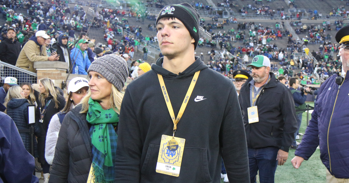 Four-stare TE Linkon Cure visits Notre Dame, earns offer