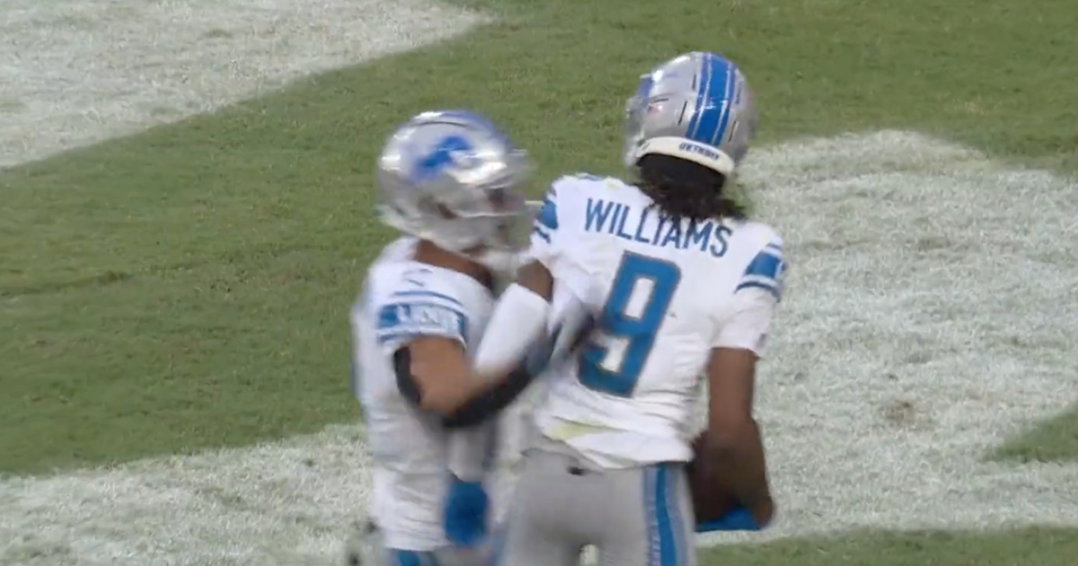 Jameson Williams scores first touchdown of the year after returning ...