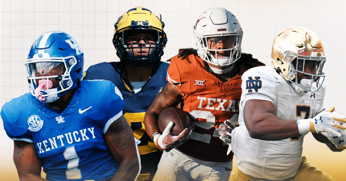 Top 25 RB rankings entering Week 8 of college football