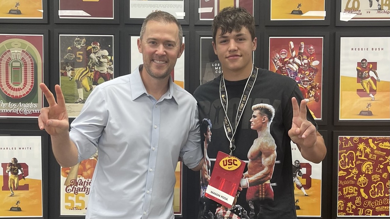 2025 New Mexico LB Mason Posa` earns USC offer