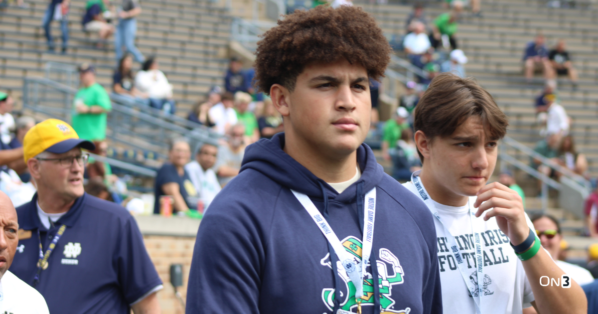 2025 OL Cameron Gorin recaps first Notre Dame visit