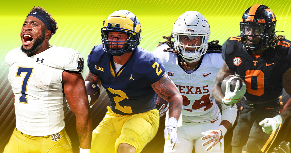 Top 25 RB rankings entering Week 9 of college football