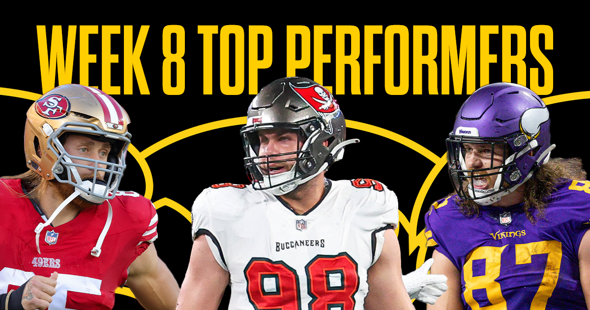 Hawkeyes in the NFL: Week 8 Top Performers