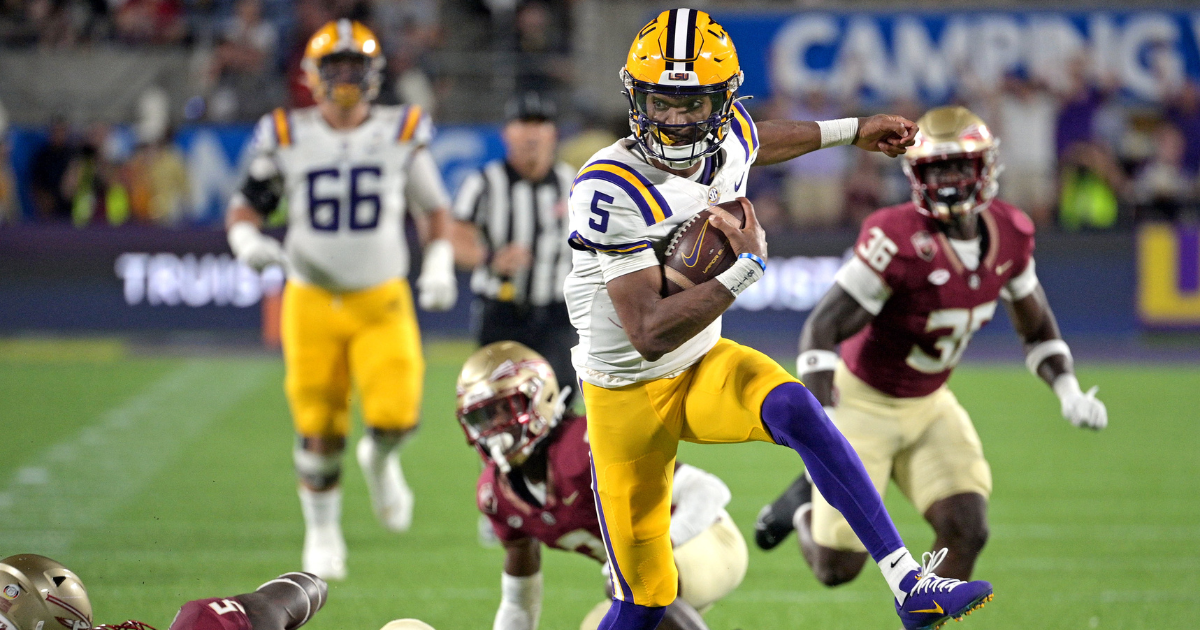 Brian Kelly on Jayden Daniels' future: 'You've got to be able to flip ...