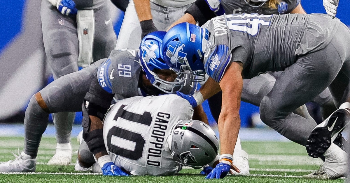 Report: Las Vegas Raiders benching Jimmy Garoppolo for rookie QB Aidan ...