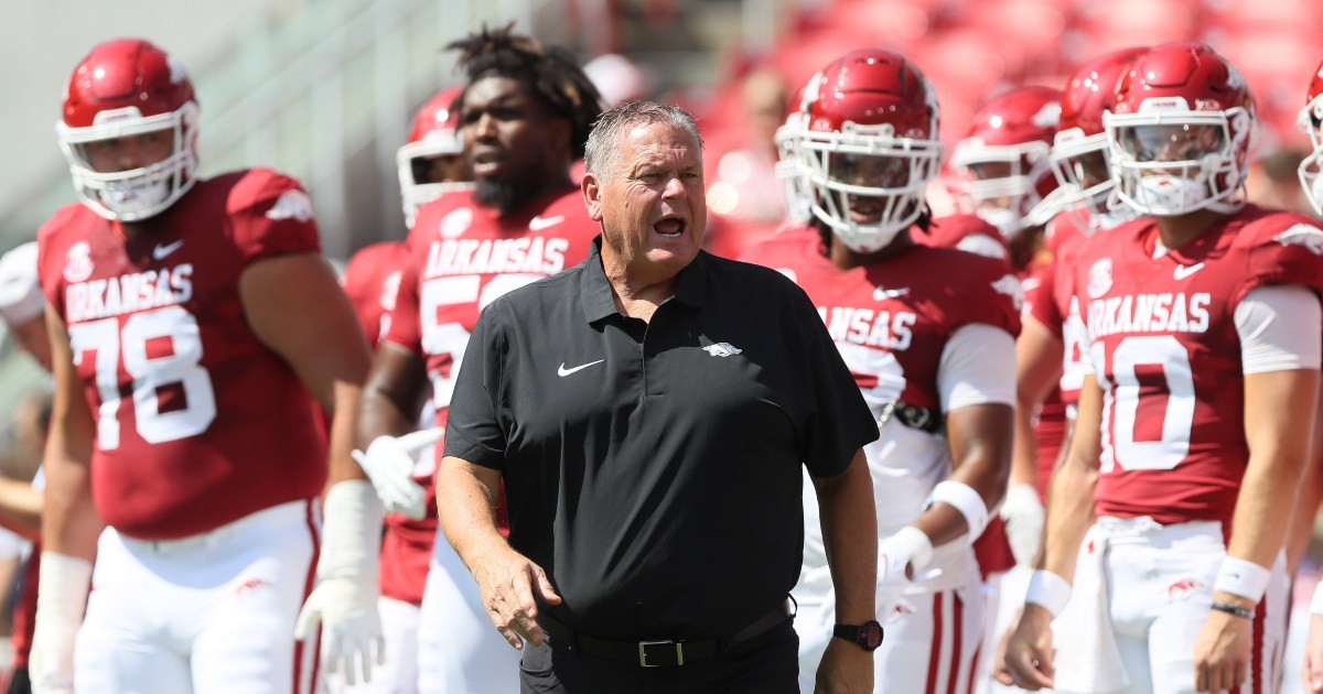 Sam Pittman lauds heart in team's first-ever win in Gainesville