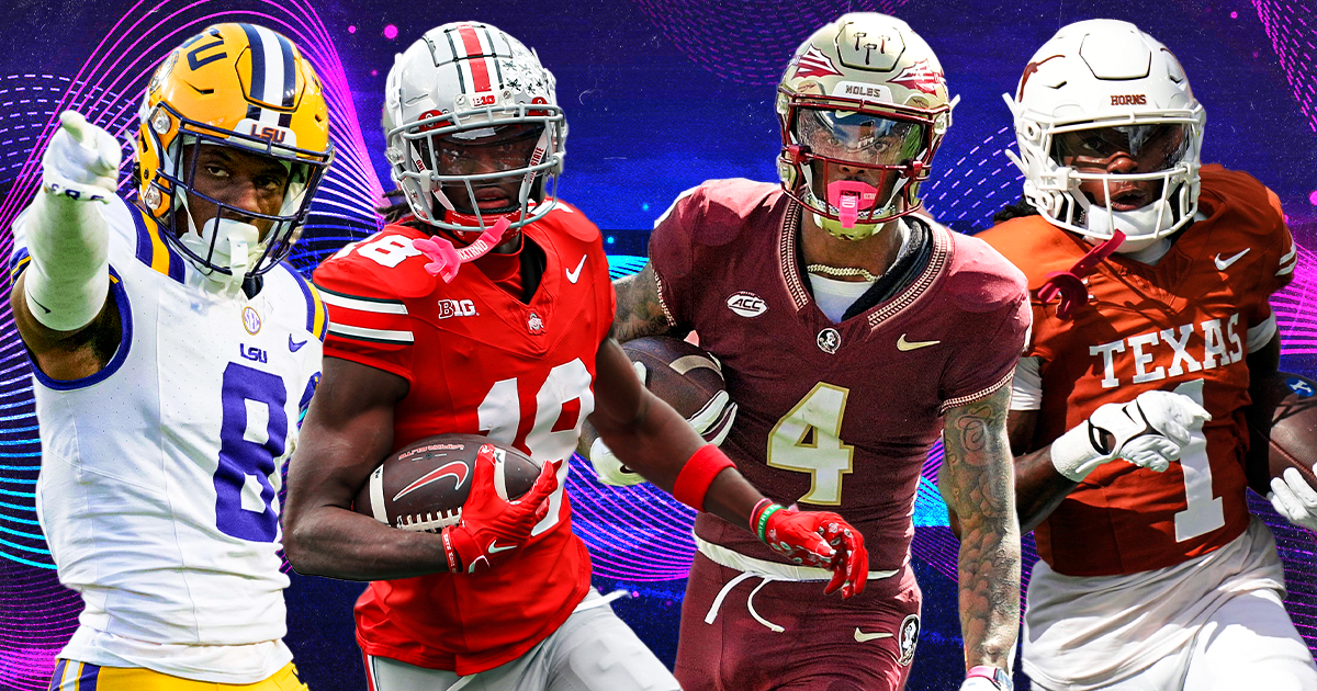 Top 25 wide receiver rankings entering Week 10 of college football