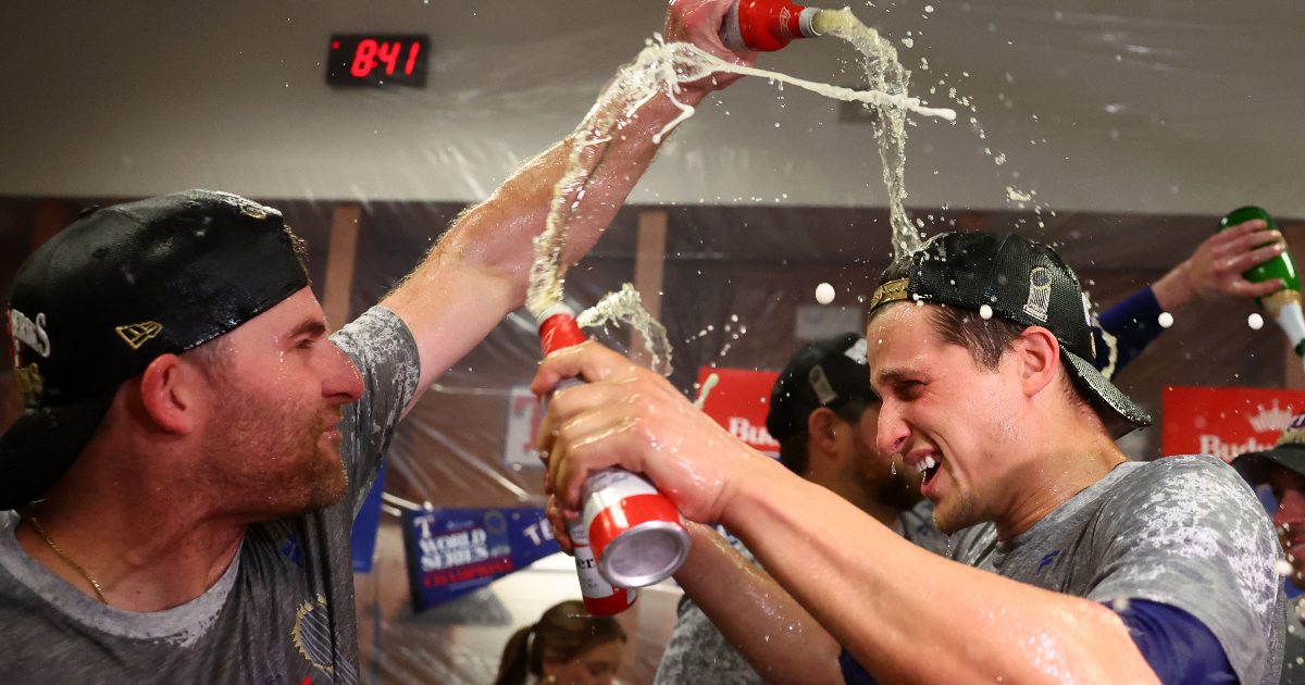 Rangers drink unbelievable amount in World Series celebration