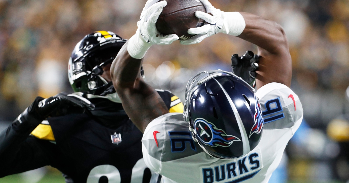 Titans receiver Treylon Burks flew back to Nashville with team, never ...