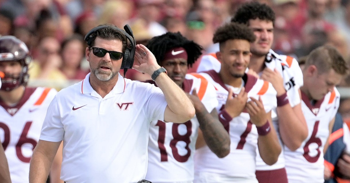 Brent Pry points to Virginia Tech's protection issues in first quarter ...