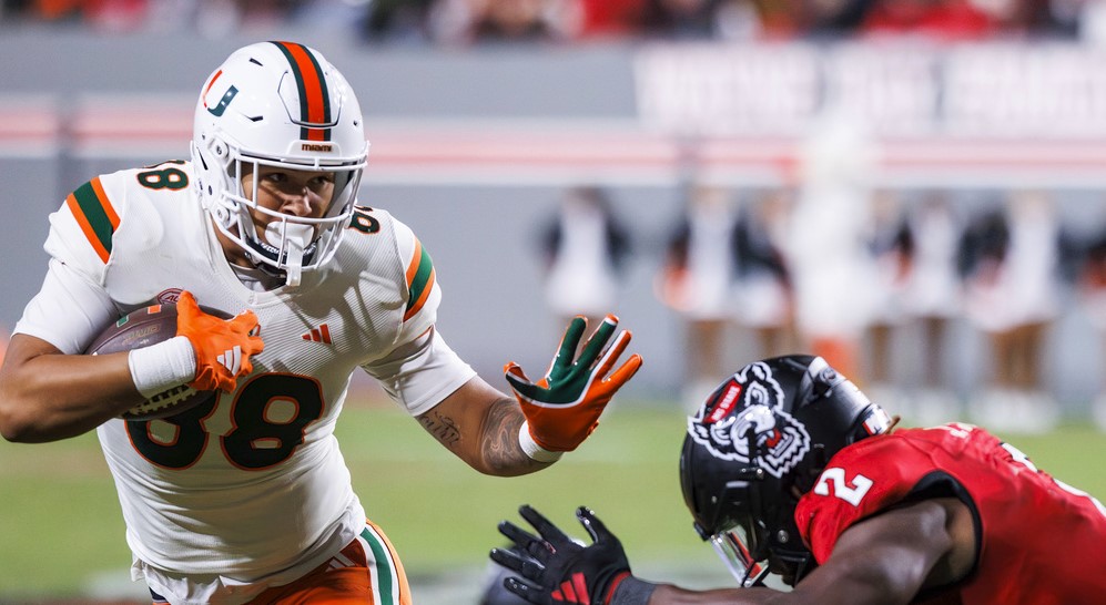 Miami TE Riley Williams looking to step up in Year 2
