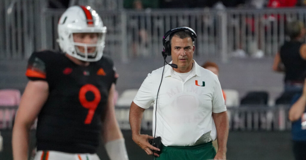 Miami coach Mario Cristobal shares take heading into Louisville