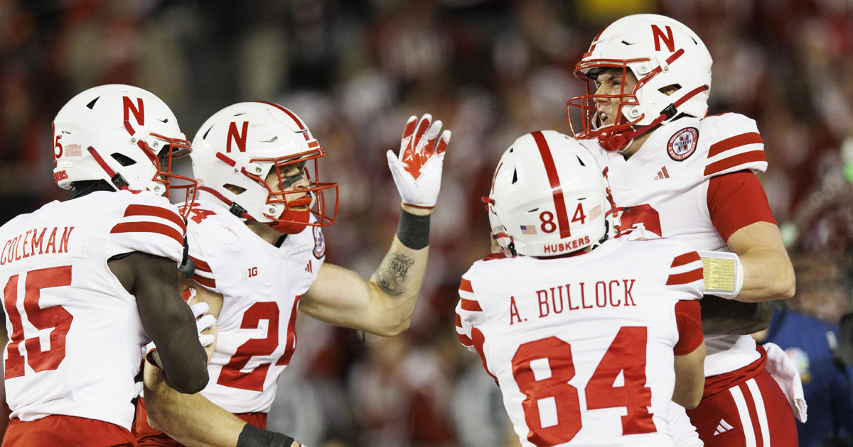 PFF snap counts and grades for Nebraska's offense vs. Wisconsin