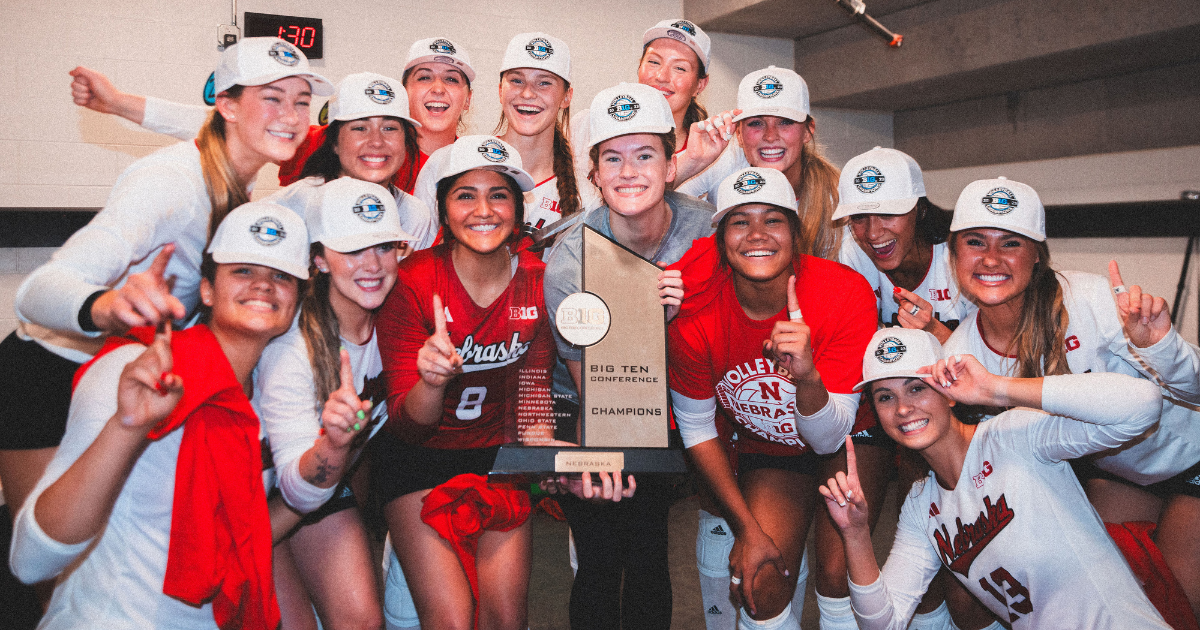 Nebraska volleyball beats Iowa to become sole winners of Big Ten