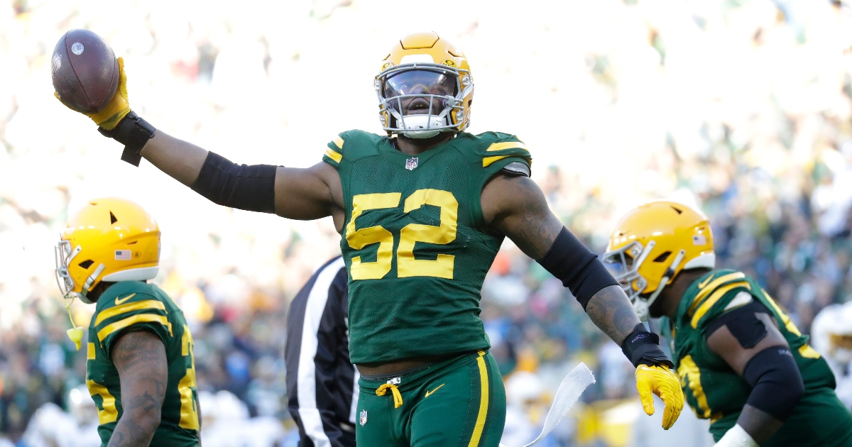 Rashan Gary strip-sack of Jared Goff leads to Packers scoop and score ...