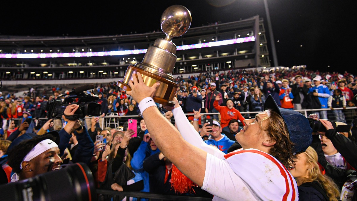 Jaxson Dart claims the Egg Bowl is the most intense rivalry in college ...