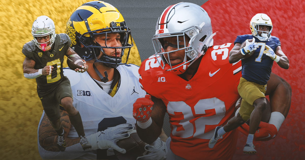 Top 25 RB rankings entering Week 13 of college football