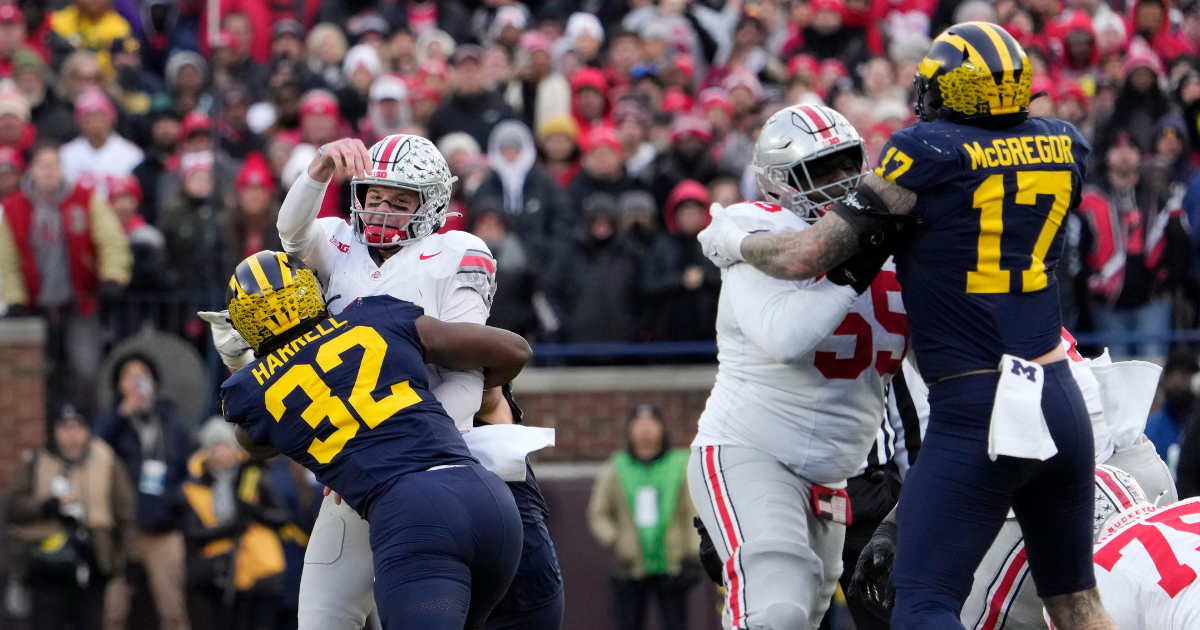 Michigan EDGE Jaylen Harrell on game-winning play Ohio State