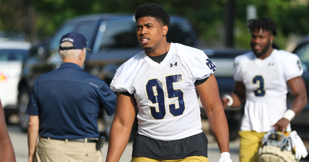 Transfer portal: Former Notre Dame D-lineman Tyson Ford to enroll at ...
