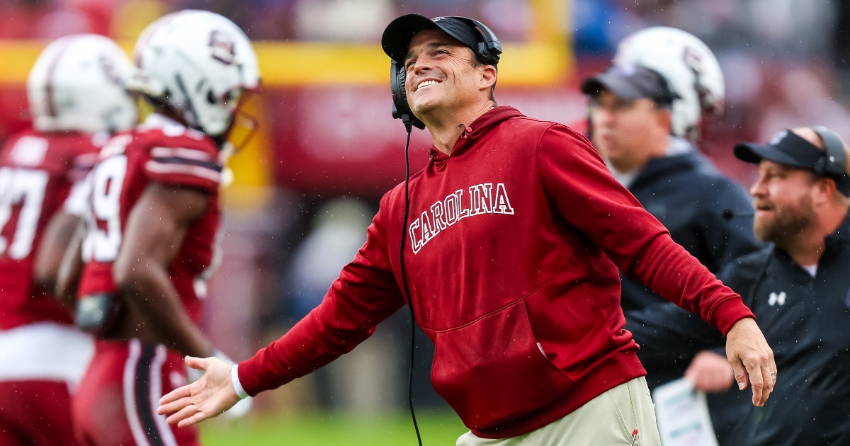 Shane Beamer explains why wide receiver room excites him ahead of ...