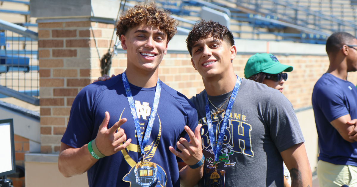 Notre Dame 2024 WR Logan Saldate excited to sign Wednesday