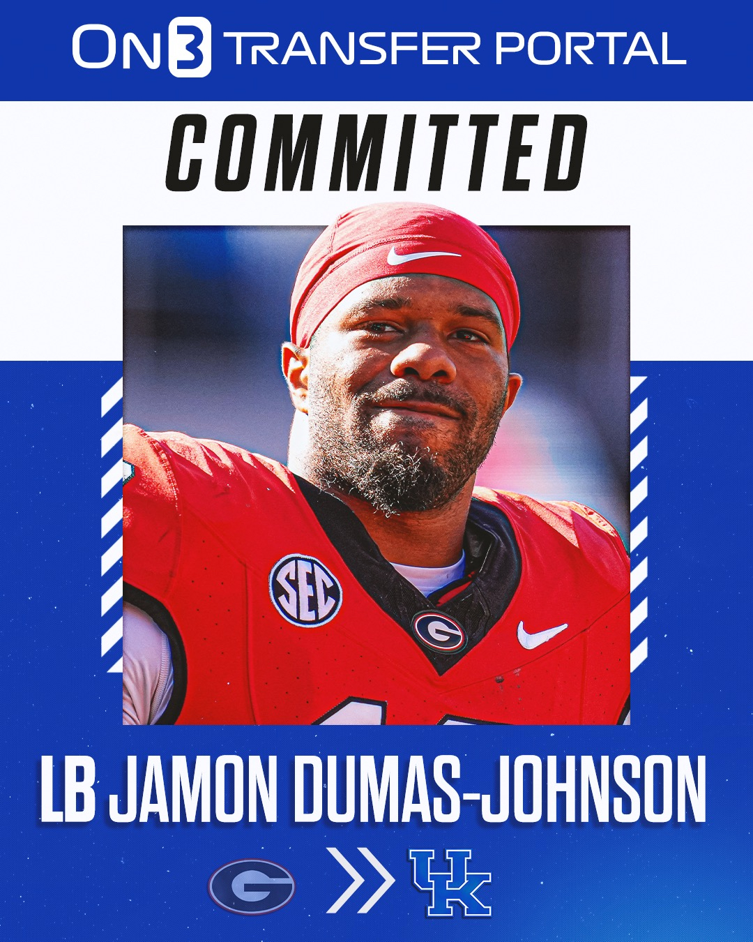LB Jamon Dumas-Johnson, Former Georgia All-American, Transfers to Kentucky