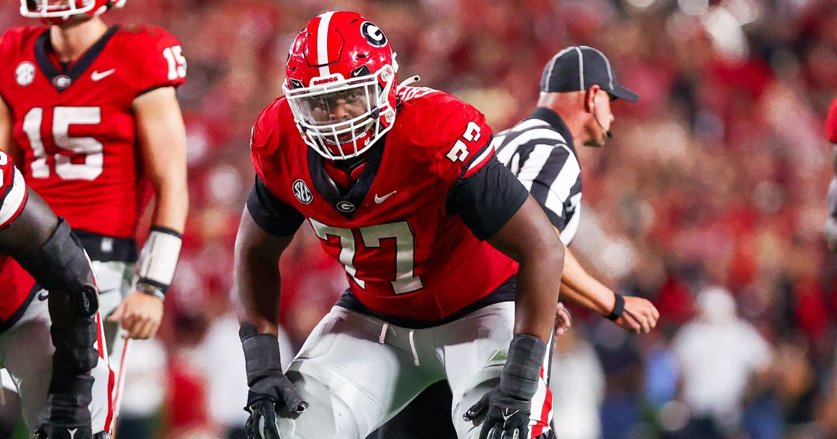 Georgia offensive line entering 2024 with big expectations, building to ...