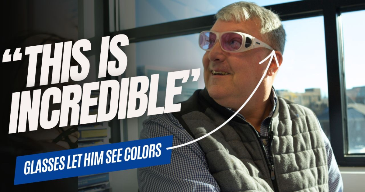 Seeing is Believing: Freddie Maggard Experiences Color for the First Time
