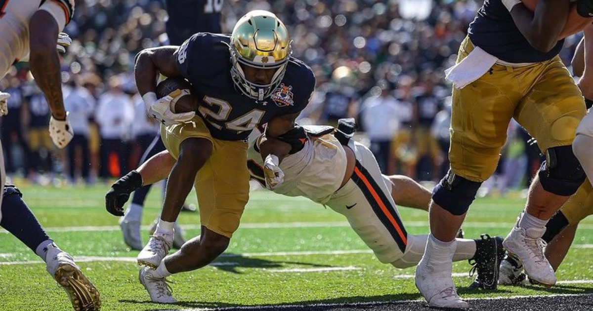 85 Days Until Notre Dame Football A Look At The Irish Running Game On3